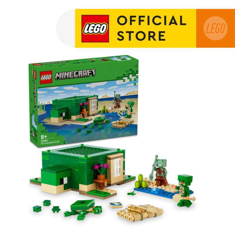 Promo LEGO Minecraft 21254 The Turtle Beach House Building Set Toys ...