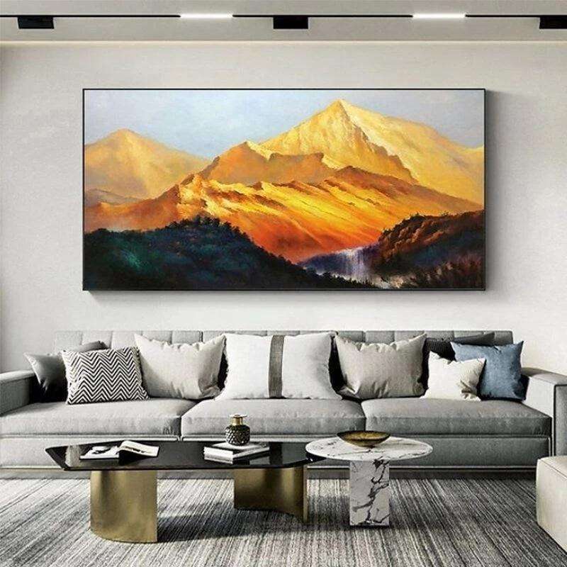 Jual Lukisan Gunung Pajangan Ruang Tamu Dengan Frame Future Art Di ...
