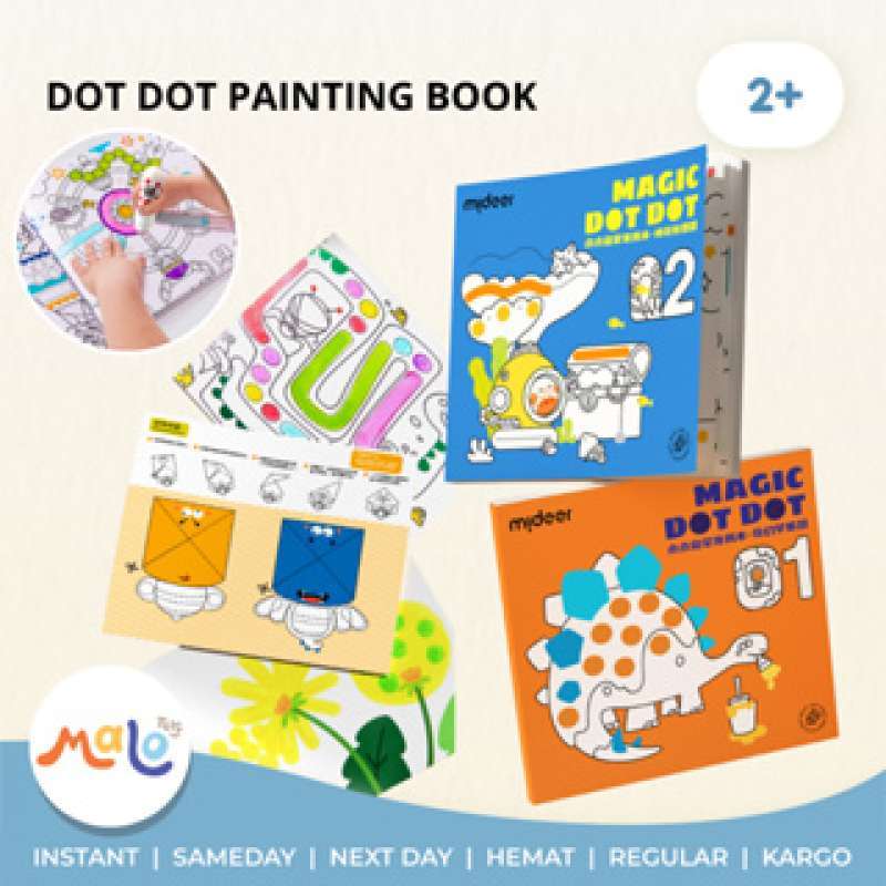Promo Malotoys - Mideer Magic Dot Dot Drawing Book Coloring Painting ...