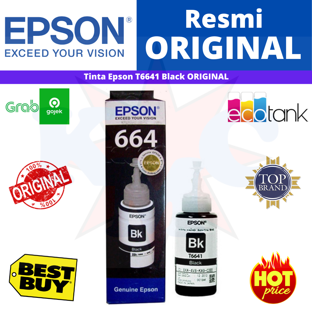 Promo Epson T6641 Tinta Printer - Black Diskon 15% di Seller Karya ...