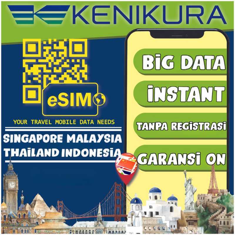 Promo Singapore Malaysia Thailand Indonesia Esim E Sim Data - 10 Days ...