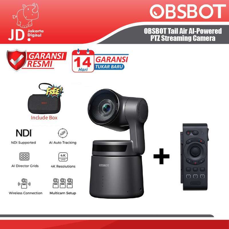 Jual Obsbot Tail Air Ai-powered Ptz Streaming Camera - Bundle Remote Di ...