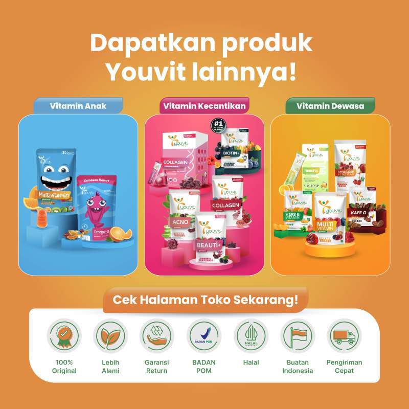 Promo Youvit Omega-3 Anak 7 Hari Dengan Dha, Epa, Ala Gratis Stiker ...
