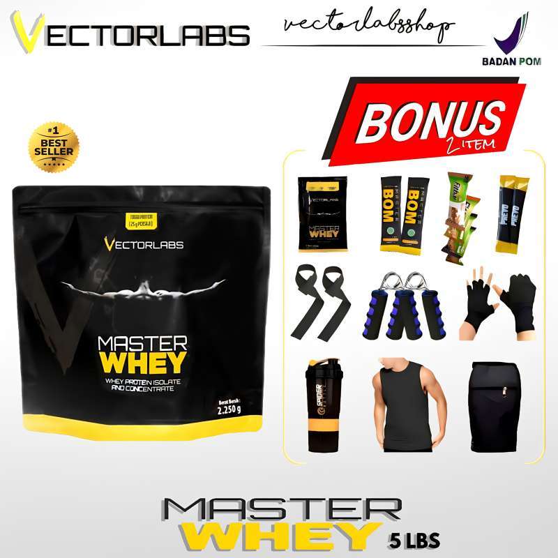 Jual Vectorlabs Master Whey Protein 5 lbs Susu Whey Protein Isolate ...