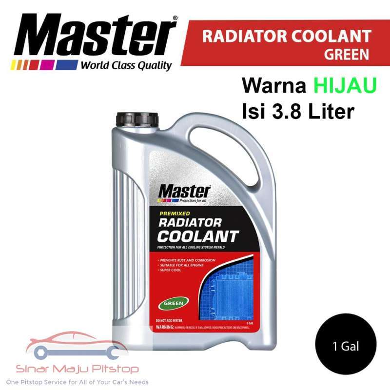 Promo Master Premixed Radiator Coolant Air Radiator - Hijau [3.78 L ...
