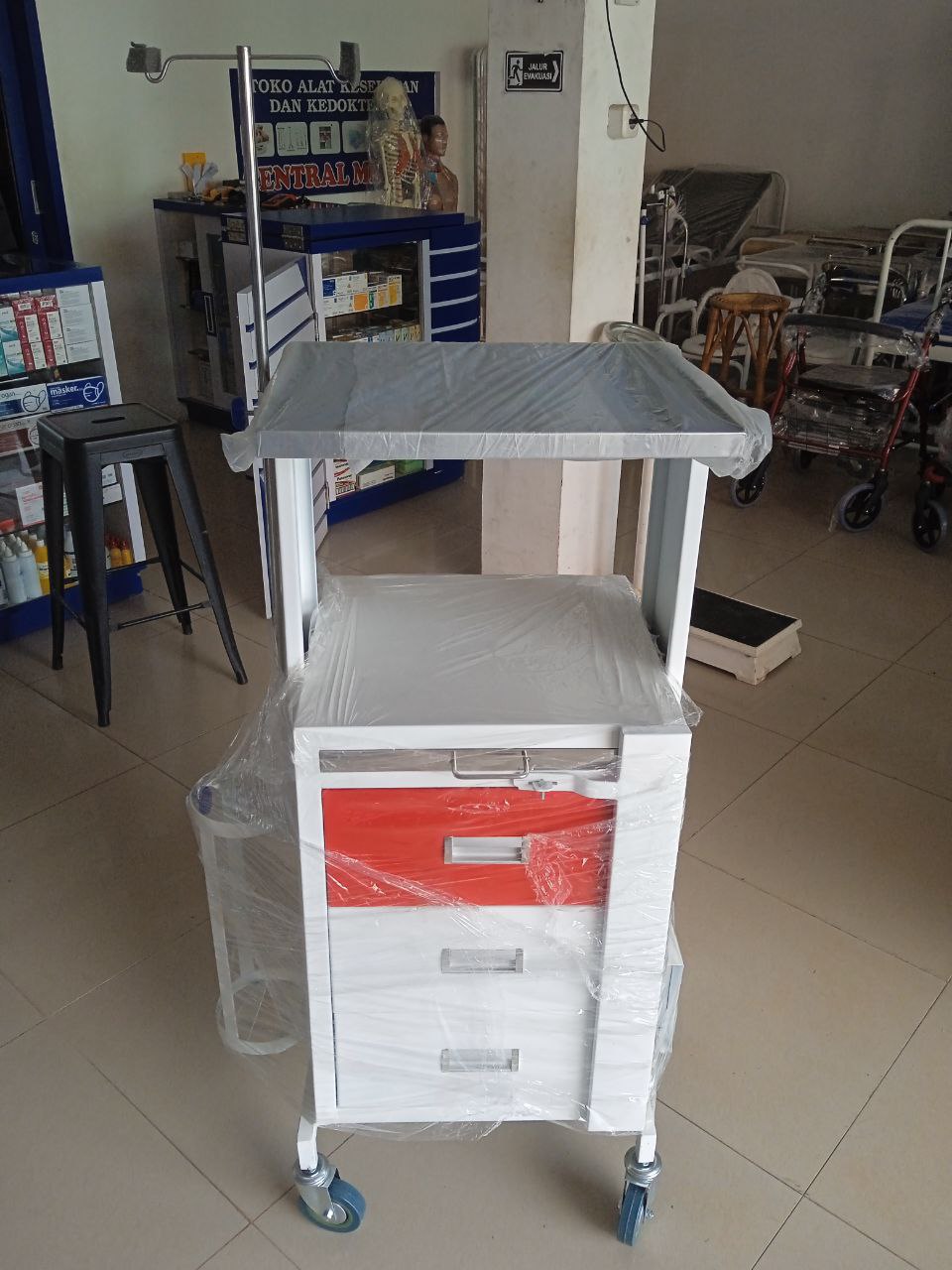 Jual Troly Emergency Besi / Troli Rumah Sakit Besi Di Seller V-medica ...