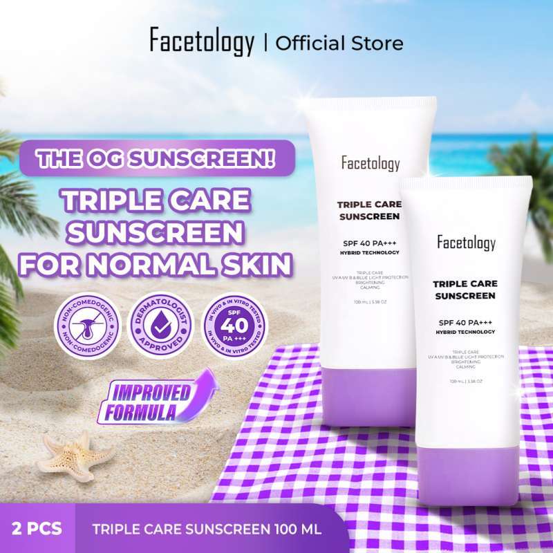 Promo [2pcs Bundling Big Size 100ml] Facetology Triple Care Hybrid ...