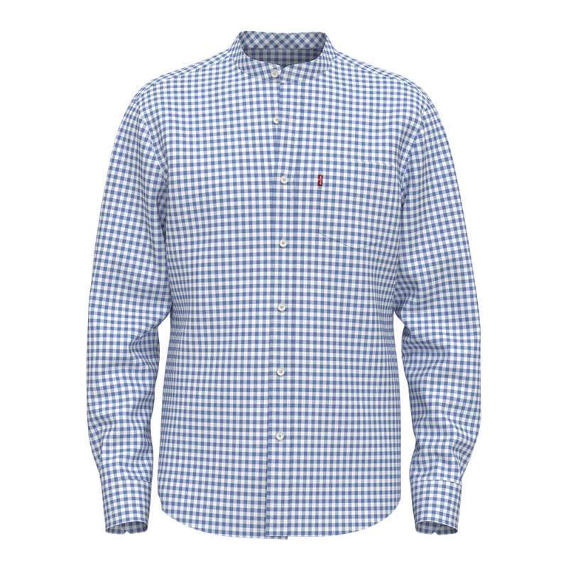 Jual Levi's® Men's Banded Collar 1 Pocket Shirt (47784-0043) - Xs Di ...