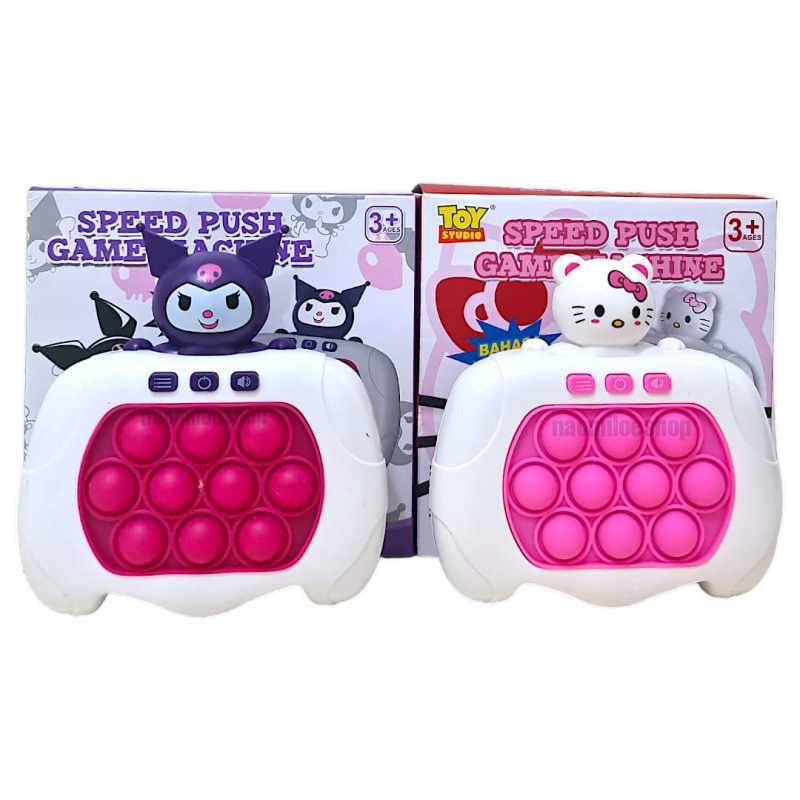 Promo Kurumi Pop It Viral Mainan Push Game Kuromi Popit Led Karakter ...