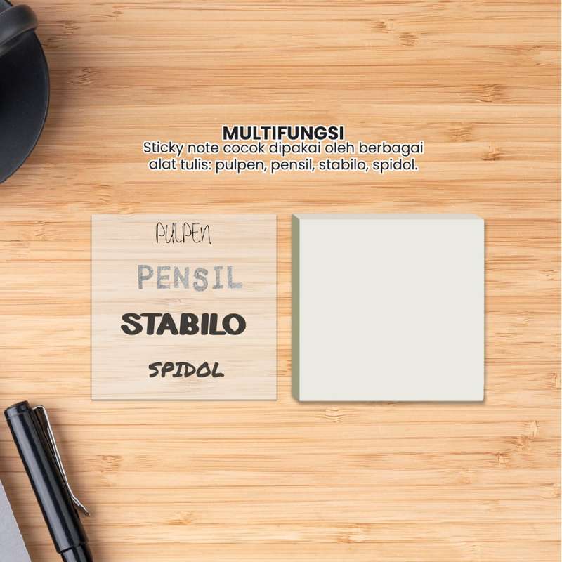 Promo OEM ONE-A87 Sticky Note Transparan Isi 50 Lembar Waterproof ...