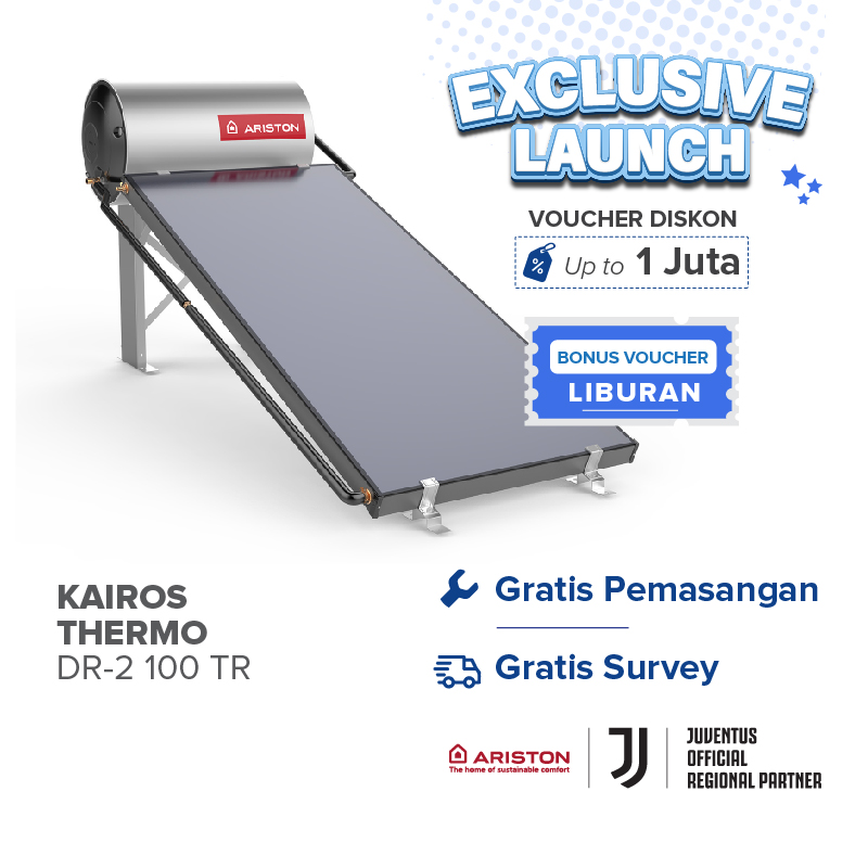 Promo ARISTON Solar Water Heater Kairos Thermo DR-2 TR 100 Liter 800 ...