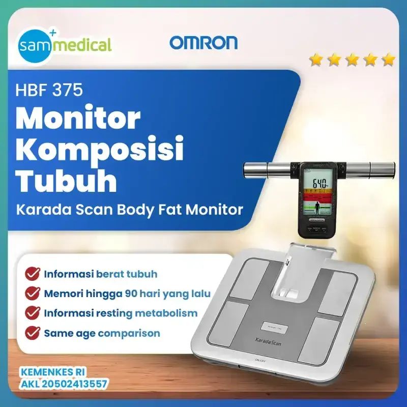 Jual Omron Hbf-375 Karada Scan Body Composition Scale / Timbangan Badan ...