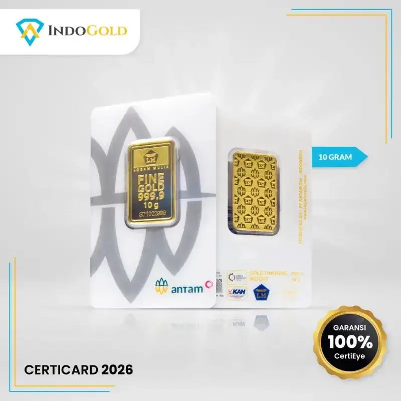 Promo Emas Antam Logam Mulia [10 G] Gold - Tahun 2026 Diskon 20% Di ...