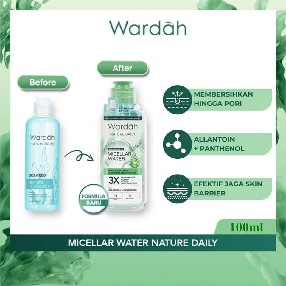 Promo Wardah Seaweed Cleansing Micellar Water Dengan Seaweed [100 Ml ...