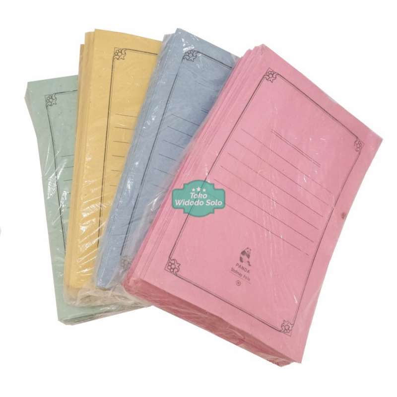 Jual Map Kertas Hijau Biru Kuning Merah Muda Stofmap Merk Random 1 Pack Isi 50 Buah Kuning
