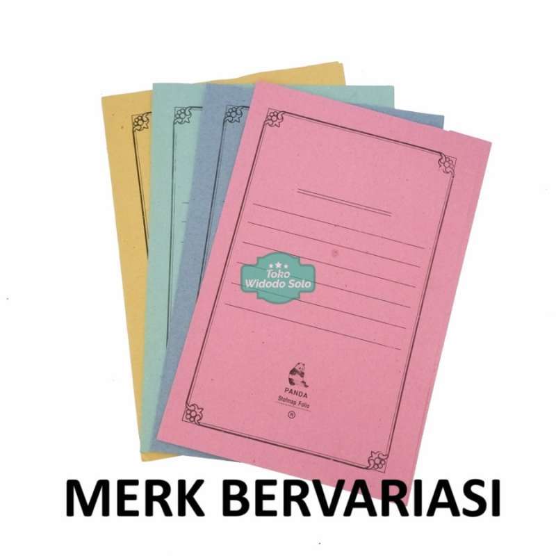 Jual Map Kertas Hijau Biru Kuning Merah Muda Stofmap Merk Random - 1 ...