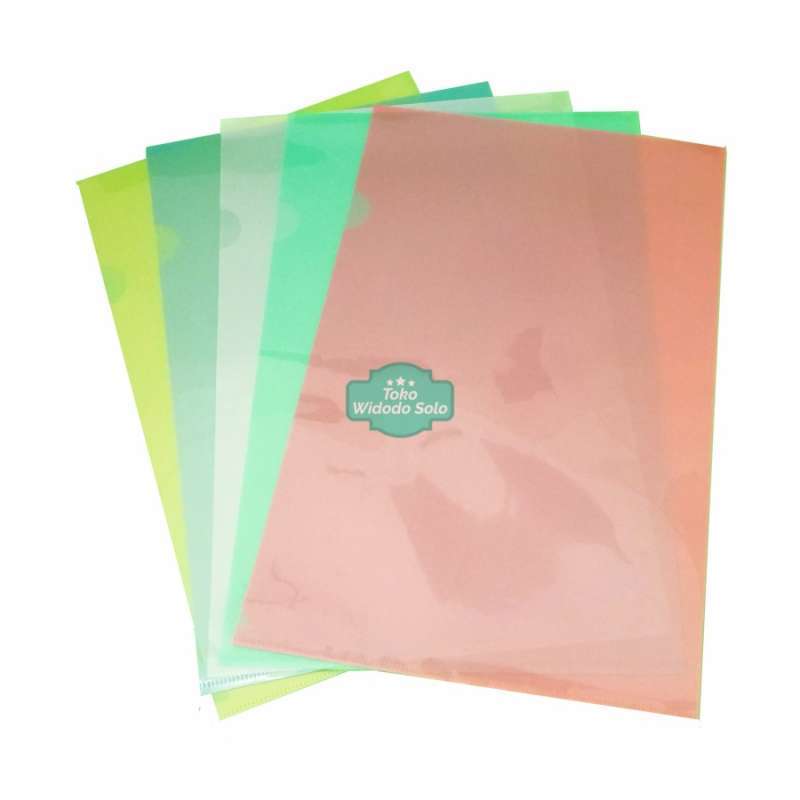 Jual Map L Plastik Folio F4 (Kuning Biru Putih Hijau Merah) Clear ...