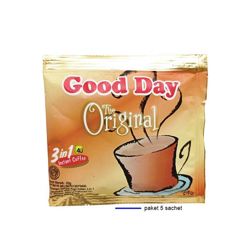 Promo Good Day - Kopi Untuk Hidup Penuh Rasa - Paket 5 Sachet ...