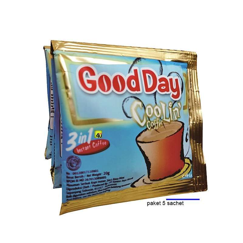 Promo Good Day - Kopi Untuk Hidup Penuh Rasa - Paket 5 Sachet - Coolin ...
