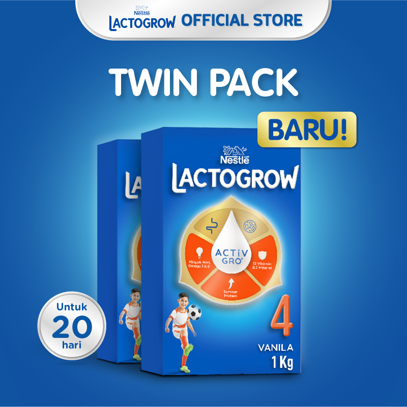 Promo [2 Pcs] Nestle Lactogrow 4 Susu Pertumbuhan Rasa Vanila Susu ...