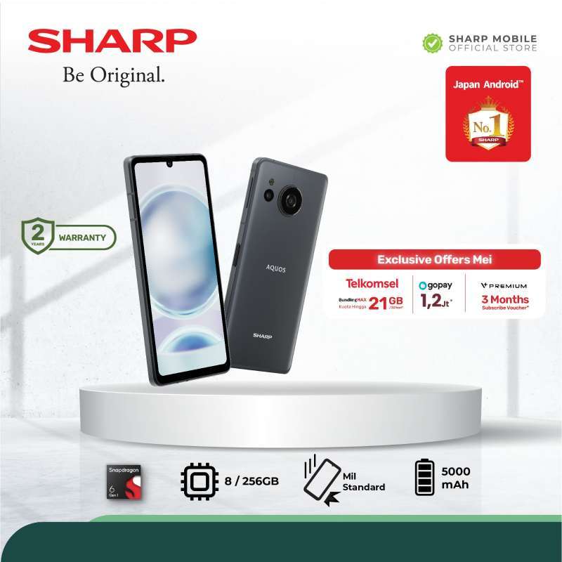 Jual Sharp Aquos Sense8 8gb/256gb - Cobalt Black Di Seller Sharp Mobile ...