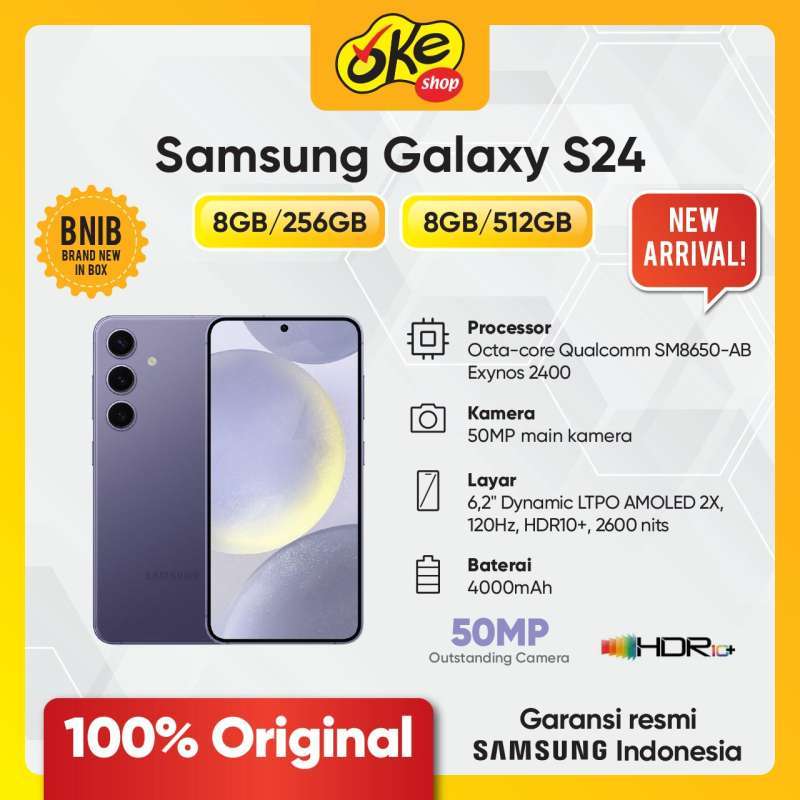 Jual Samsung Galaxy S24 8/256GB Handphone AI, Smartphone, Kamera 50MP ...