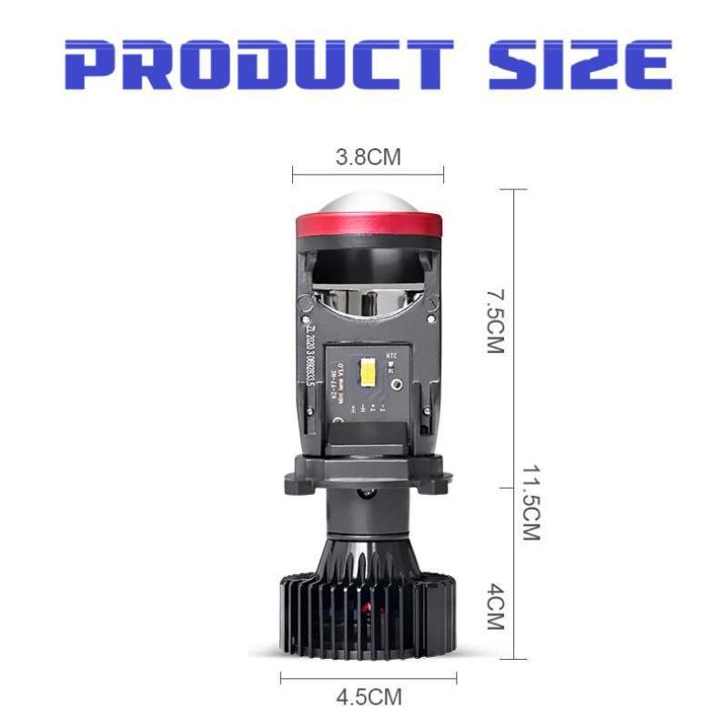 Promo Lampu Led Y7d Projie H4 Mini Projector Lens Lensa Motor Mobil ...