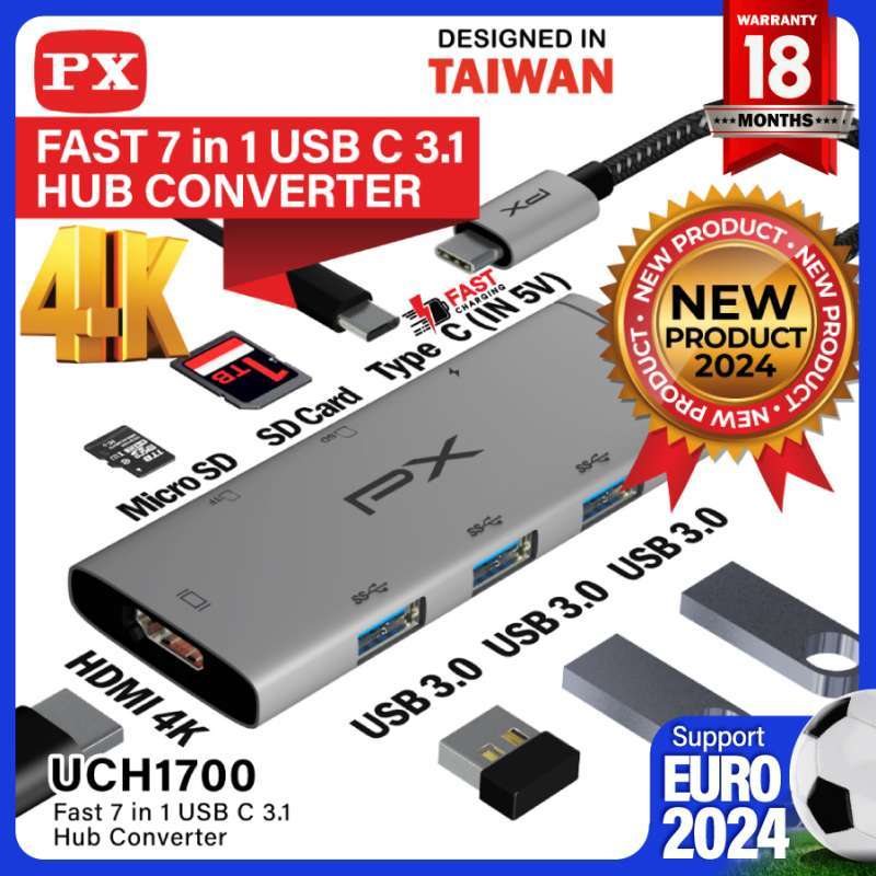 Promo Usb Hub Converter Type C 3.1 MacBook Laptop Hdmi 7 In 1 Px ...