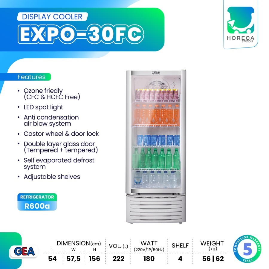 Promo Gea Getra Rsa Expo-30fc Display Cooler Tipe Terbaru Expo-30fr ...