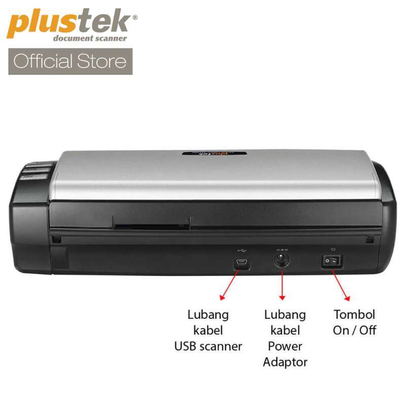 Jual Plustek Scanner Mobileoffice Ad480 (folio/f4 - 20 Ppm) (adf ...