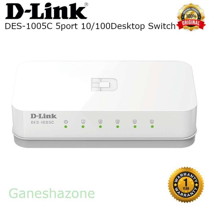 Jual D-link Des-1005a Switch Hub - Putih [5 Port/10-100mbps] Di Seller ...