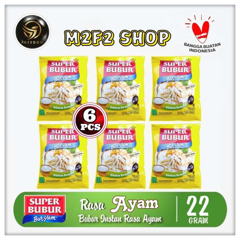 Jual Bubur Instan Super Bubur Buryam Seduh Rasa Ayam Sachet - 22 Gr ...