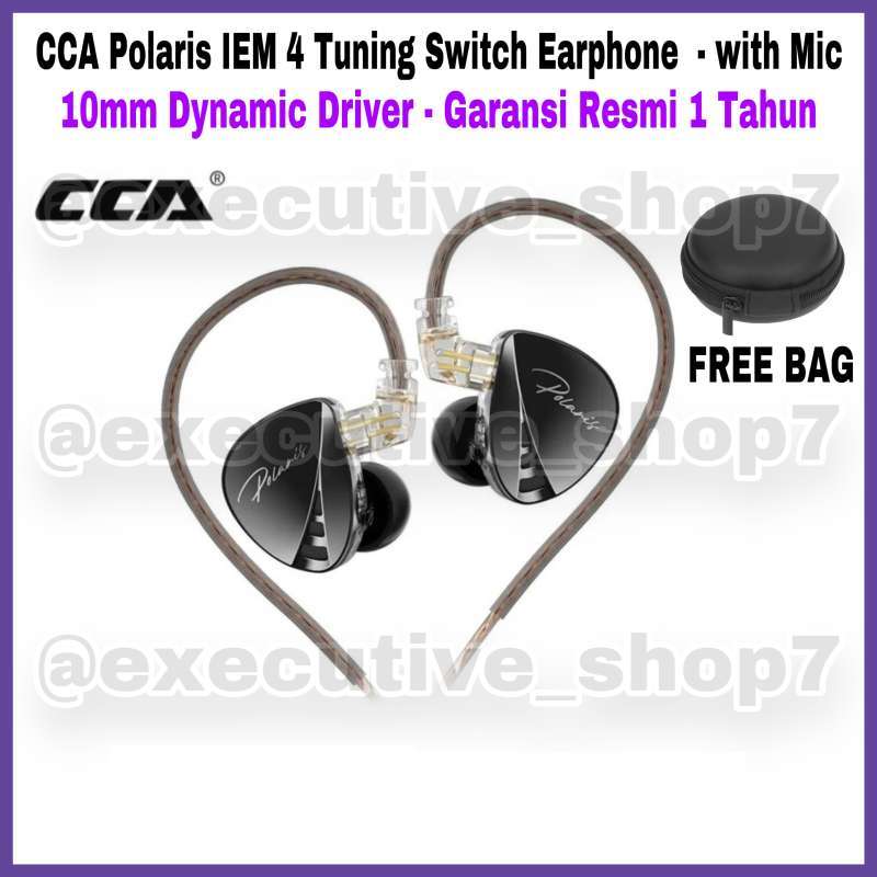 Jual Cca Polaris Iem 4 Tuning Switch Earphone - With Mic - 10mm Dynamic ...