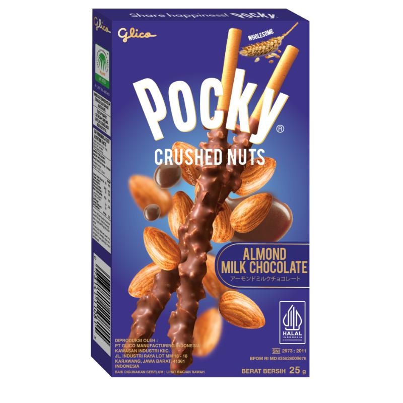 Promo Pocky Crushed Nuts Almond Milk Chocolate 25g Diskon 5% di Seller ...