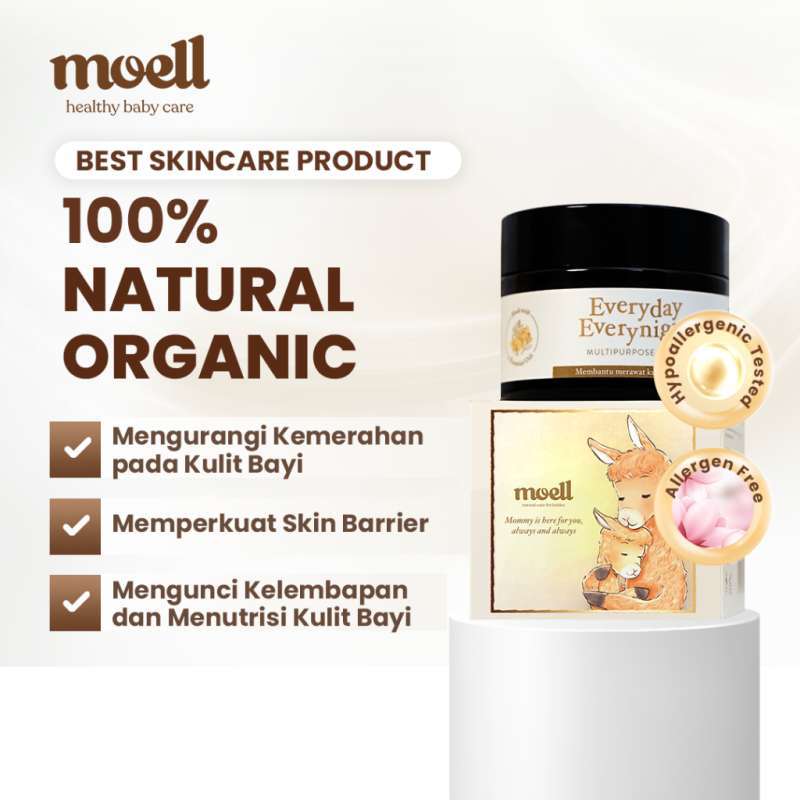 Promo MOELL Physical Sunscreen SPF 50+++ | Moell Body Lotion 185gr ...