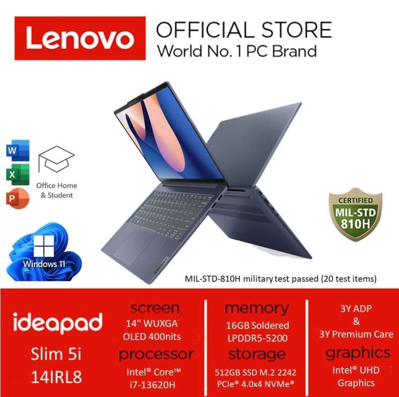 Jual Lenovo Ideapad Slim 5i 14irl8 67id 8bid || Intel Core I7-13620h ...