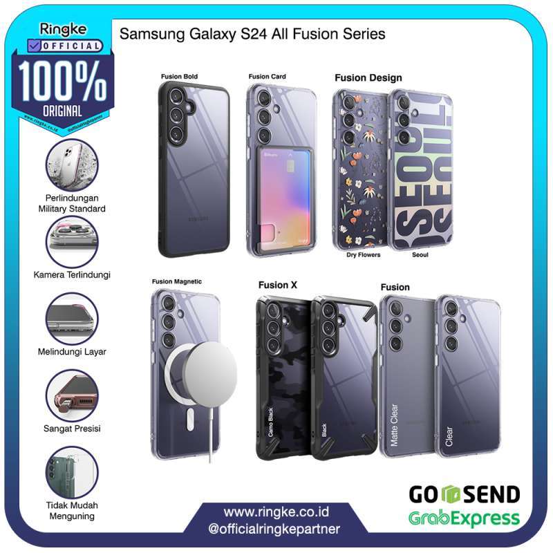 Promo Casing Ringke Samsung Galaxy S24 Fusion Mag Softcase Anti Crack