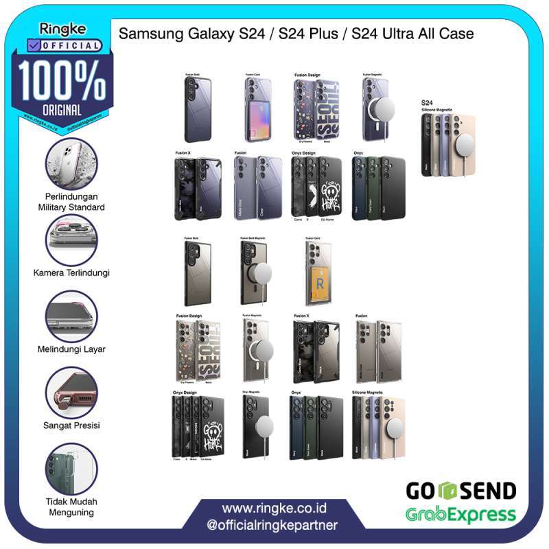 Jual Casing Ringke Samsung Galaxy S24 Ultra Plus Softcase Mag Fusion X