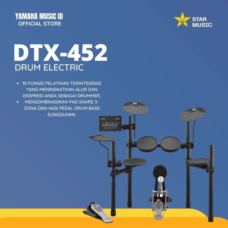 Promo Elektrik Drum Yamaha Dtx 452 K Diskon 19% Di Seller Star Music - Star Musik Kota ...