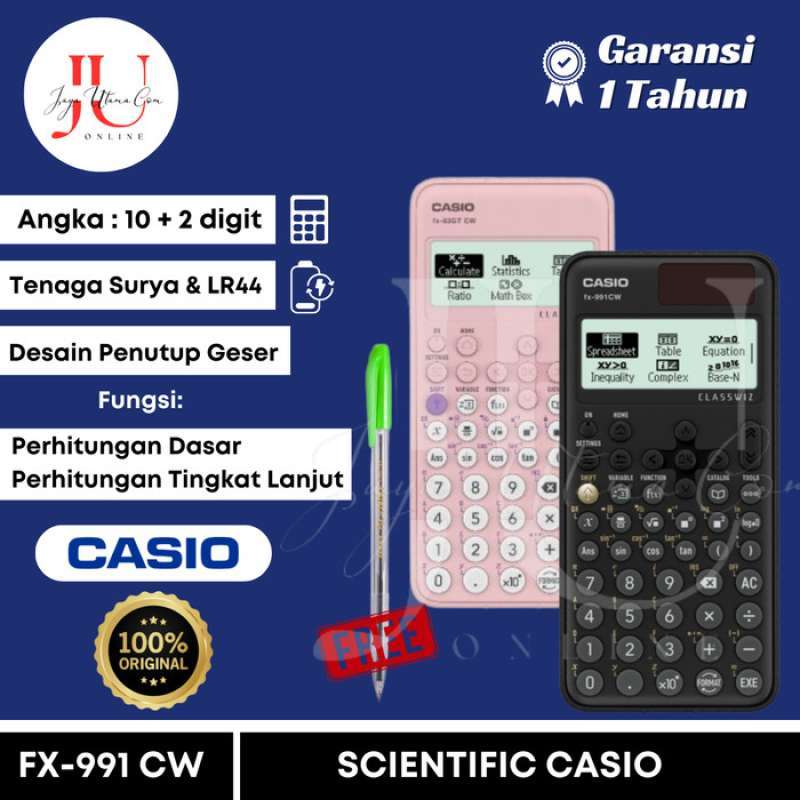 Jual Casio Classwiz Model Scientific Calculator Fx-991cw Original ...