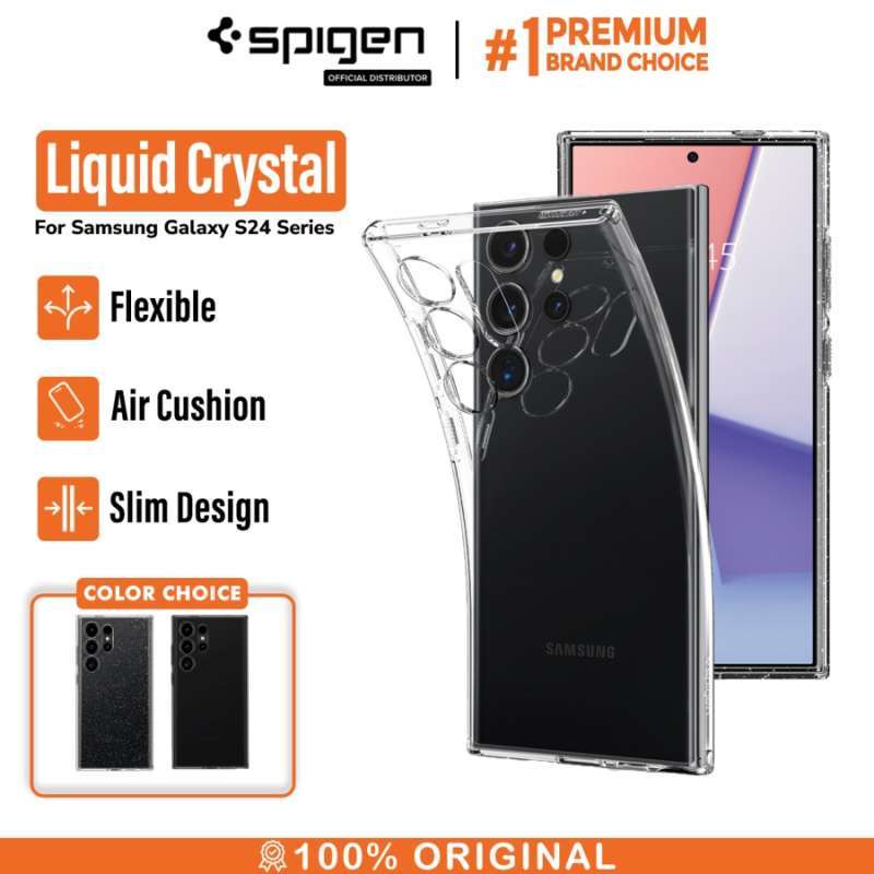 Promo Case Samsung Galaxy S24 Ultra Plus Spigen Liquid Crystal Clear Soft Casing Diskon 47% di ...
