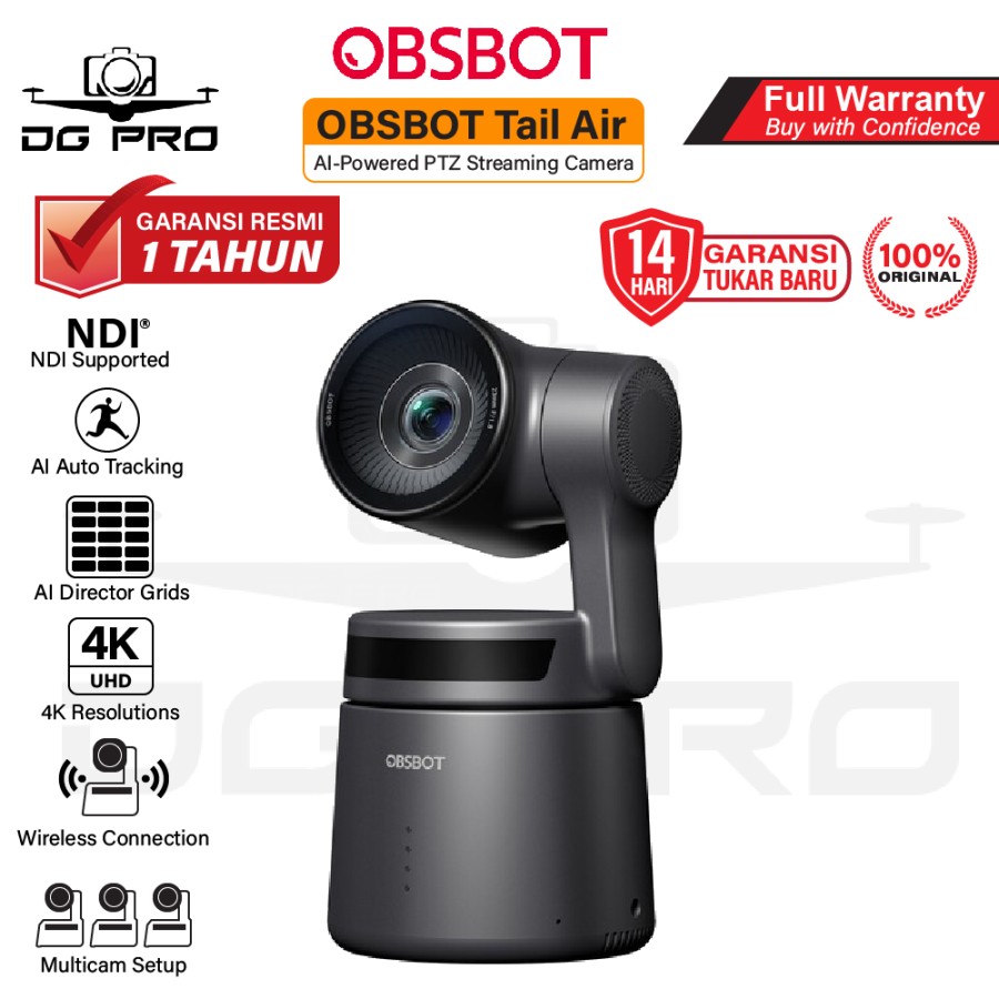 Jual Obsbot Tail Air Ai-powered Ptz Streaming Camera - Webcam Original ...