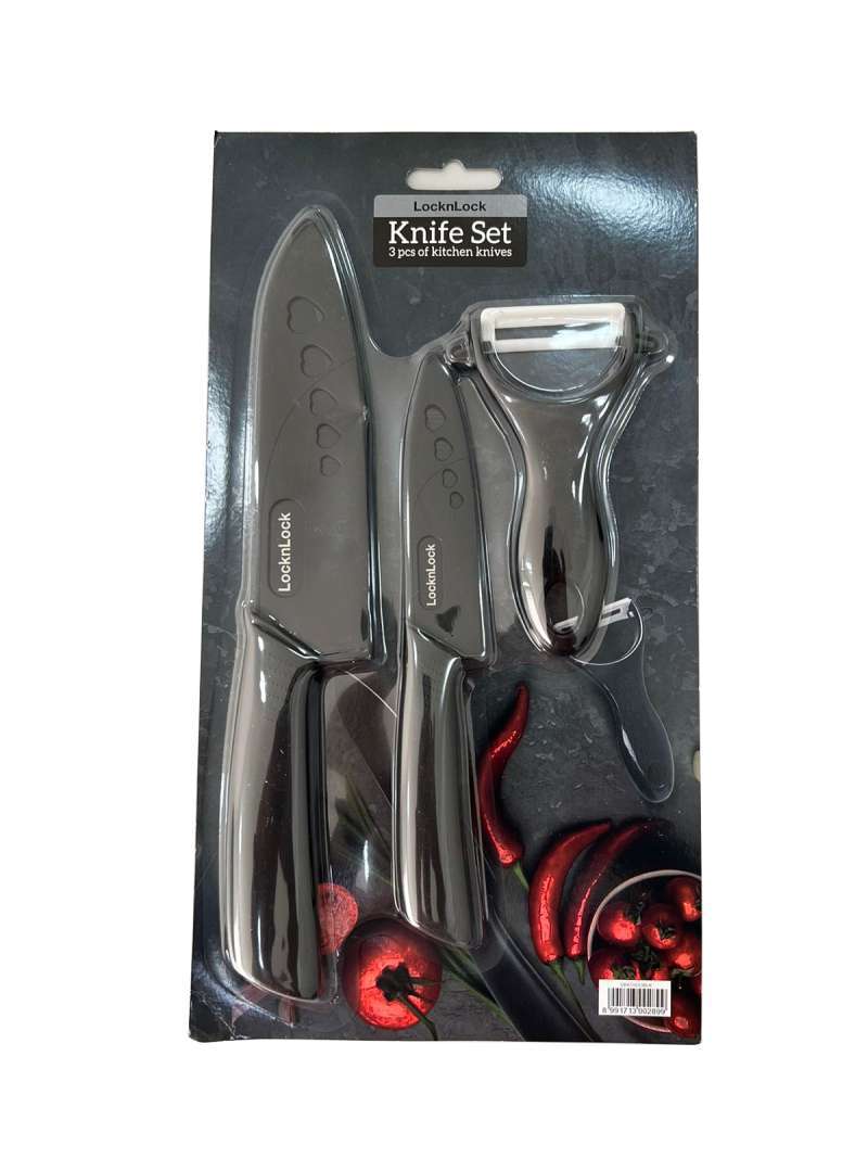 Promo Lock & Lock Pisau Set Alat Pemotong Lengkap Ckk116s3blk Household ...