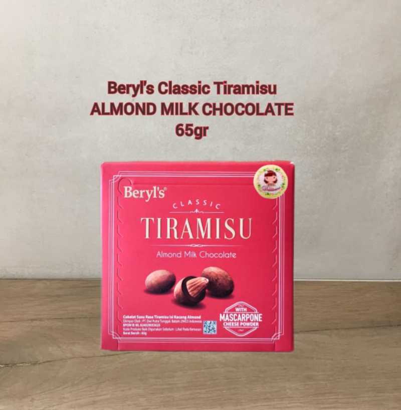 Jual Coklat Import I 65 Gr Beryl's Cokelat Malaysia Classic Tiramisu Almond Green Tea Milk White ...