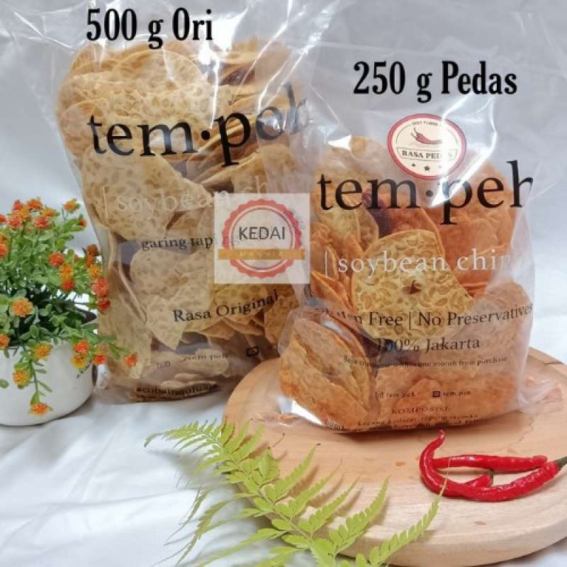 Jual Keripik Tempe Kripik Kerupuk Satu Paket 2 pcs ( Original 500 Gram ...