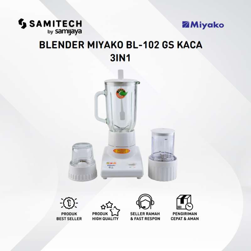 Promo MIYAKO BL-102 GS Blender Kaca 1L 3iN1 Diskon 7% di Seller CV. SAMI JAYA - CV.SAMI JAYA ...