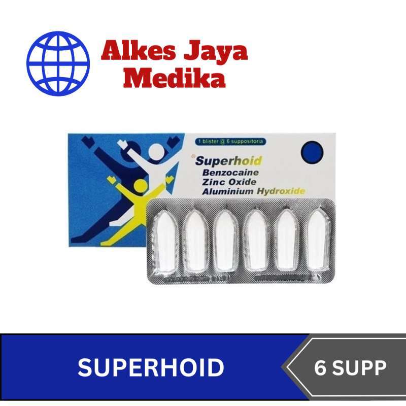 Jual Superhoid Suppositoria (1box @6supp) - Obat Wasir Di Seller Alkes ...