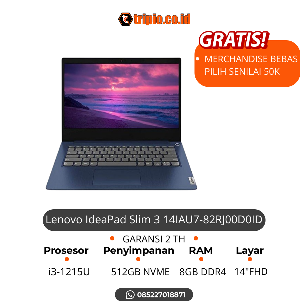 Jual Lenovo Ideapad Slim Iau Rj Cyid Cxid D Id I U Gb Gb Win Ohs D Id Di
