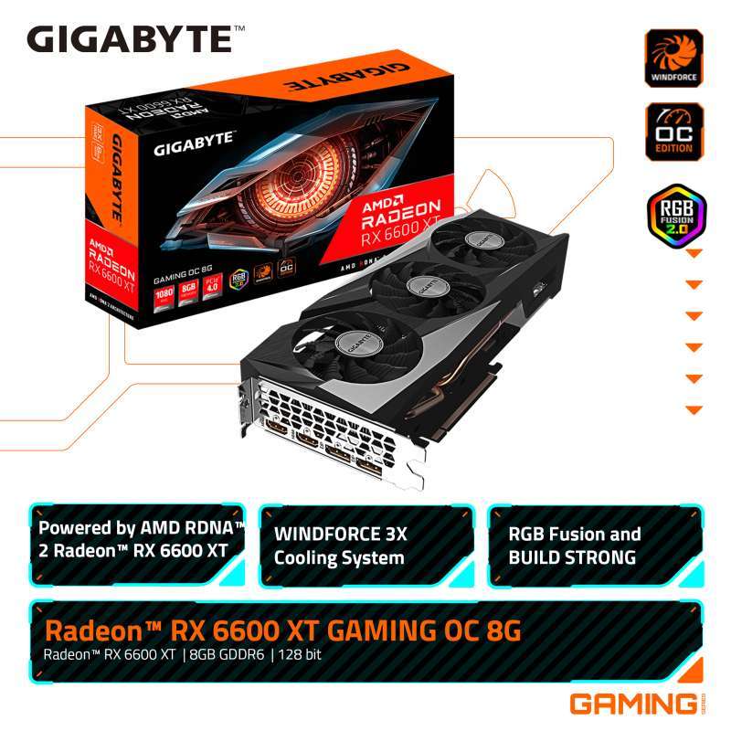 Jual Gigabyte Radeon Rx 6600 Xt Gaming Oc 8g Di Seller Gigabyte ...