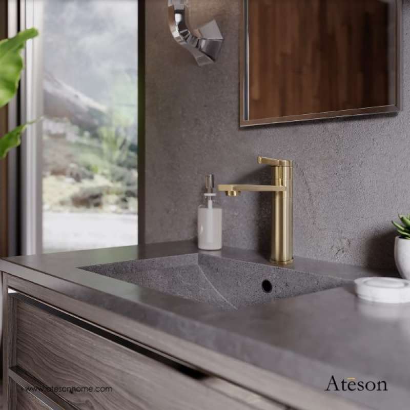 Jual Kran Wastafel Ateson At102ebg1 Hot & Cold / Keran Pendek Wastafel ...
